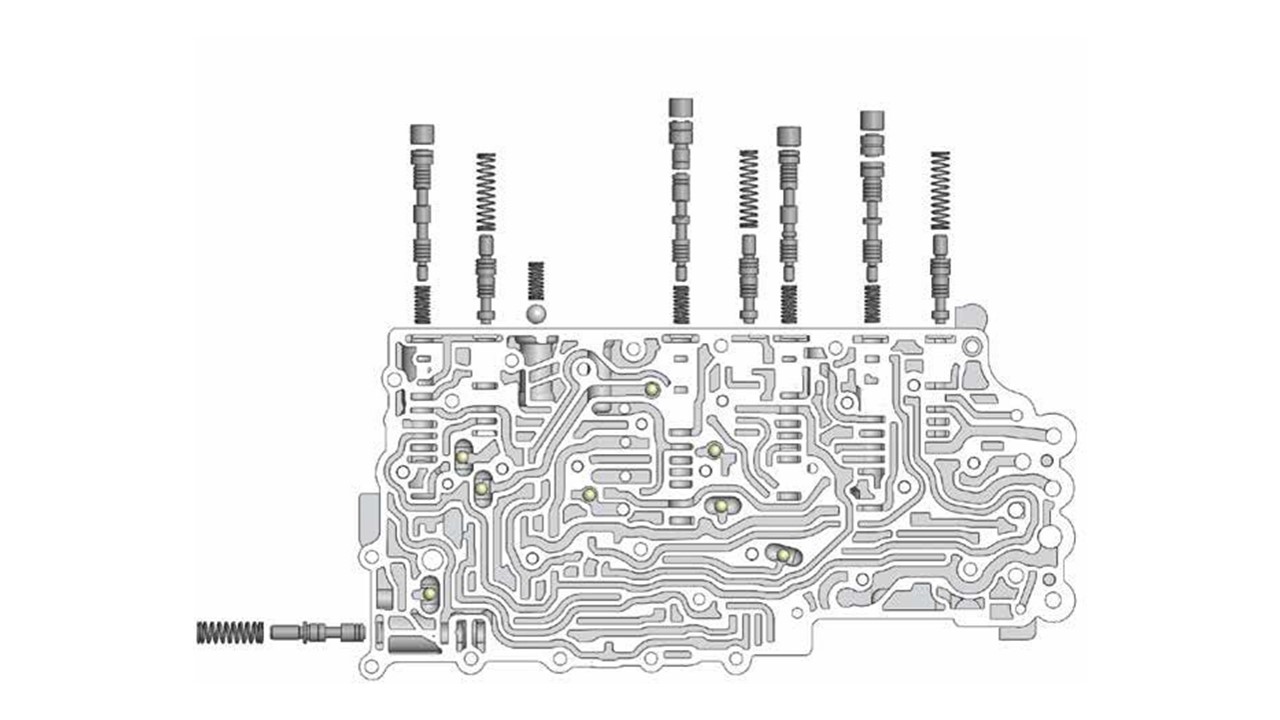 CORPO DE VÁLVULAS 6L45 - 6L50 - 6L80 - 6L90 / PRINCIPAIS PONTOS DE ...